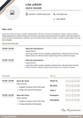 Tabular CV template - Cvhero.com